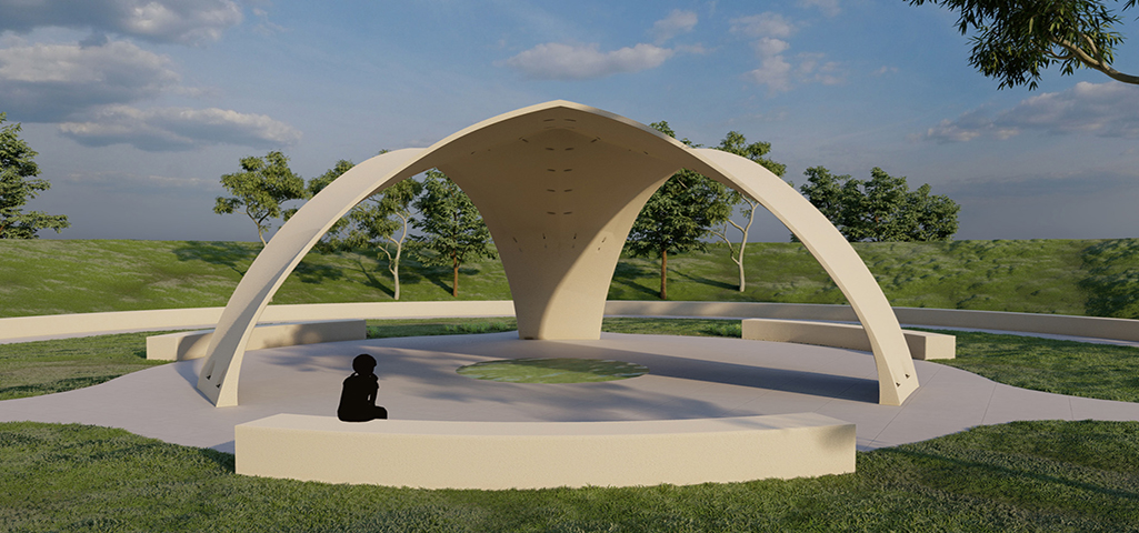 Cascarón prefabricado de concreto arquitectónico